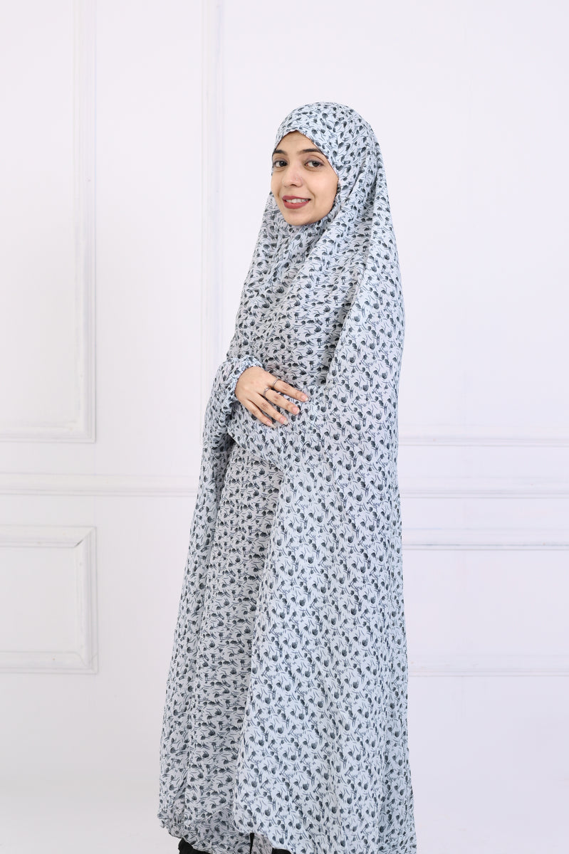 Adult Namaz Chaddar - Printed White – My Ridah